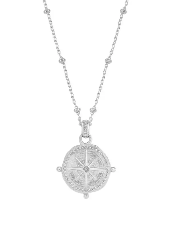 DOWER & HALL Small True North Talisman Necklace - Silver