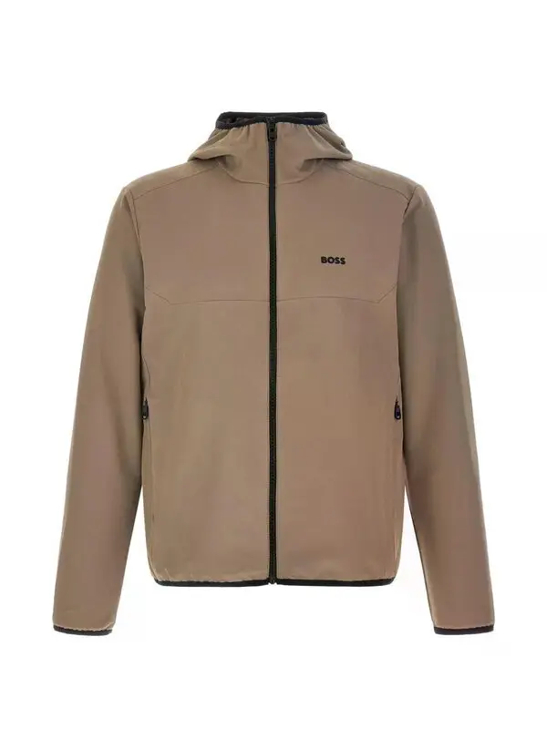 BOSS Logo Detail Hooded Jacket