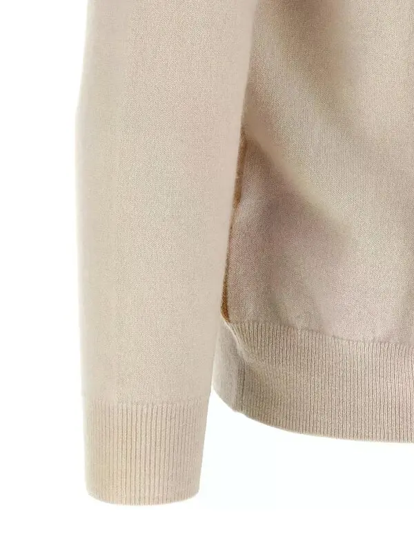 BALLANTYNE Diamond-inlay V-neck Sweater