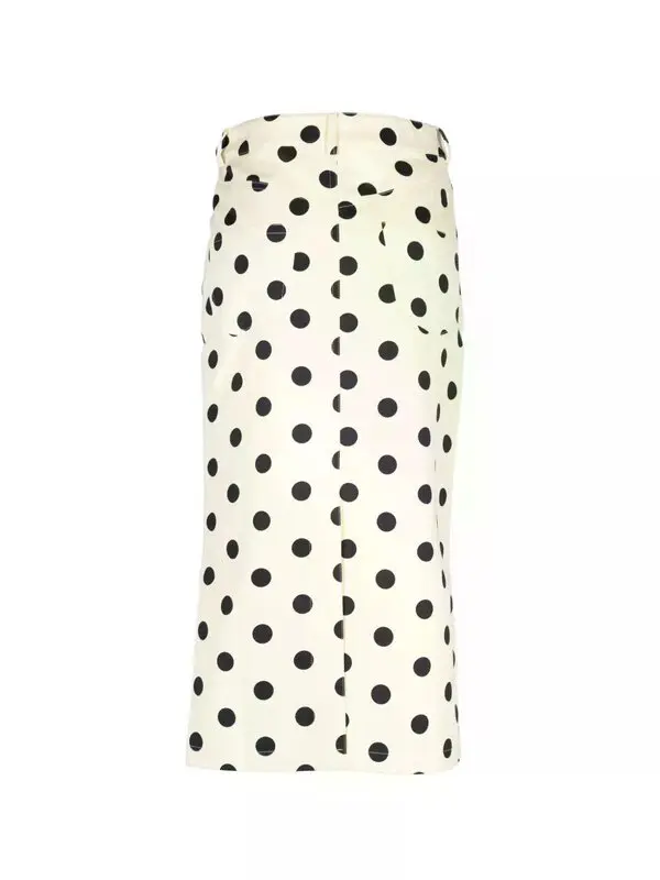 FRANCOISE PINTON - PARIS Polka Dot-print Skirt