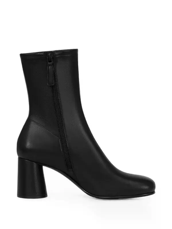 POTAMY Leather Ankle Boots - Black
