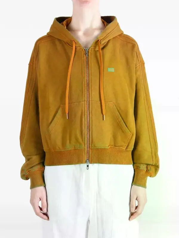 DIESEL® Faded Effect Zip-up Hoodie