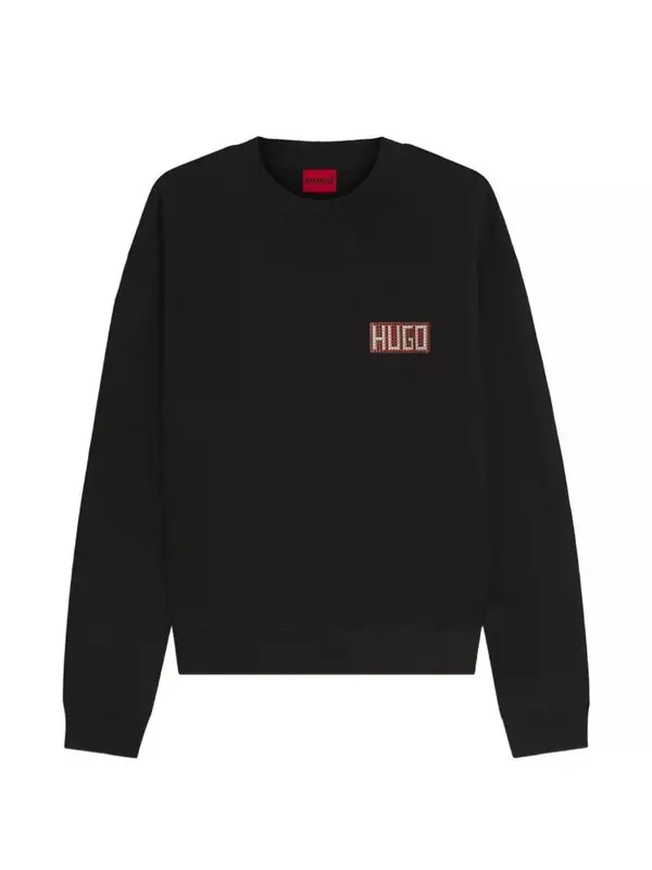 Hugo Logo-patch Sweatshirt - Black