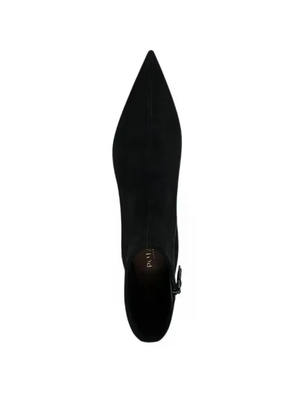 POTAMY Point-toe Suede Ankle Boots