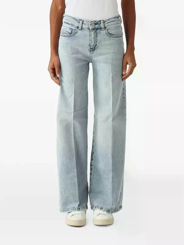 DIESEL® Pressed-crease Wide-leg Jeans