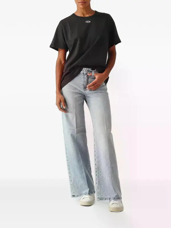 DIESEL® Pressed-crease Wide-leg Jeans