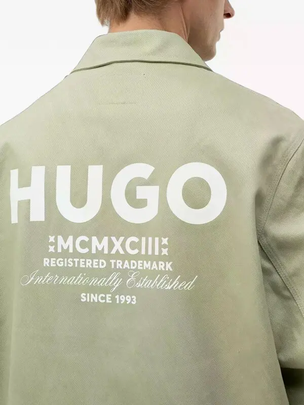 Hugo Cotton-twill Coach Jacket With Logo Details