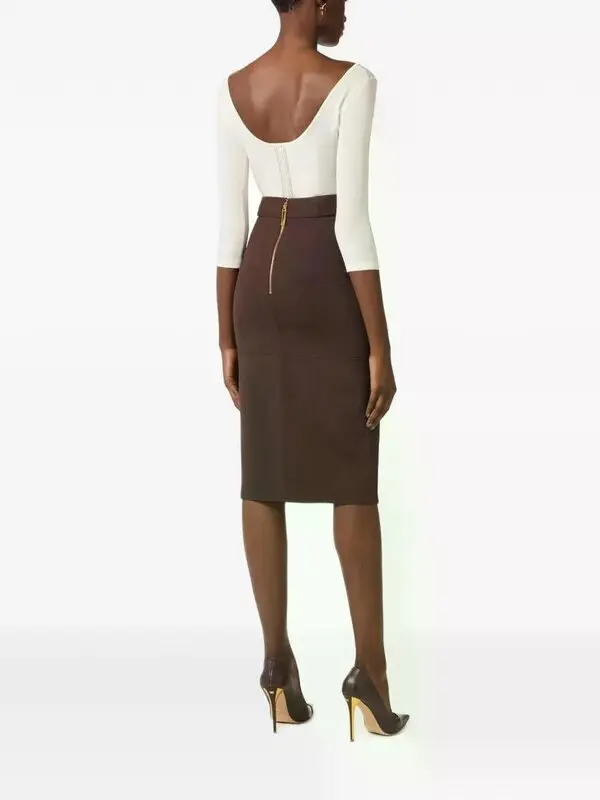 Elisabetta Franchi Top In Open-knit Fabric