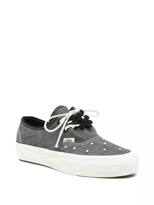 VANS Pearl Embellished Flower Sneakers