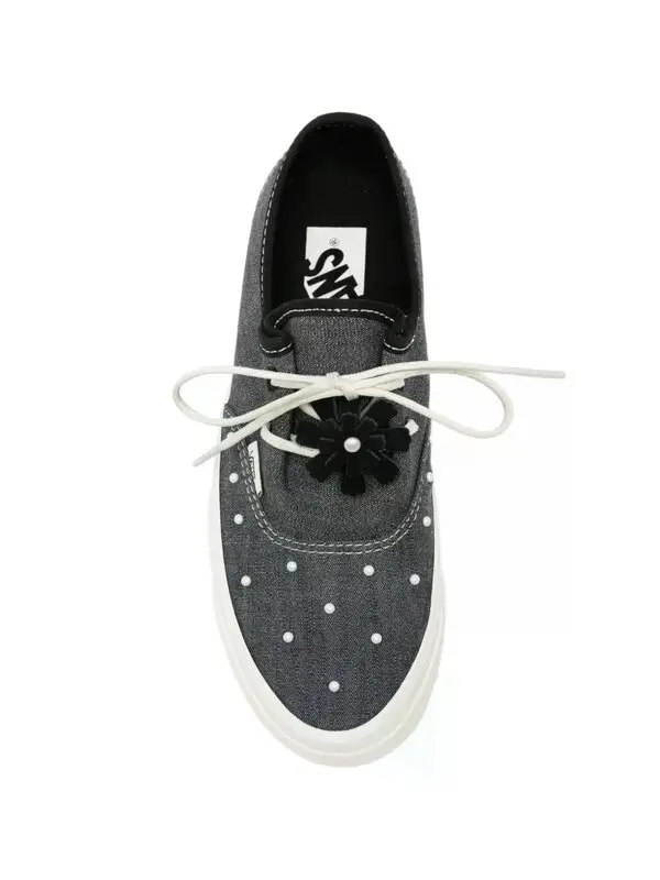 VANS Pearl Embellished Flower Sneakers