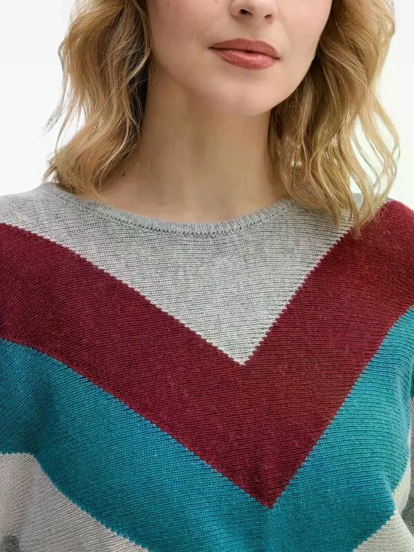 BENETTON Chevron-knit Sweater