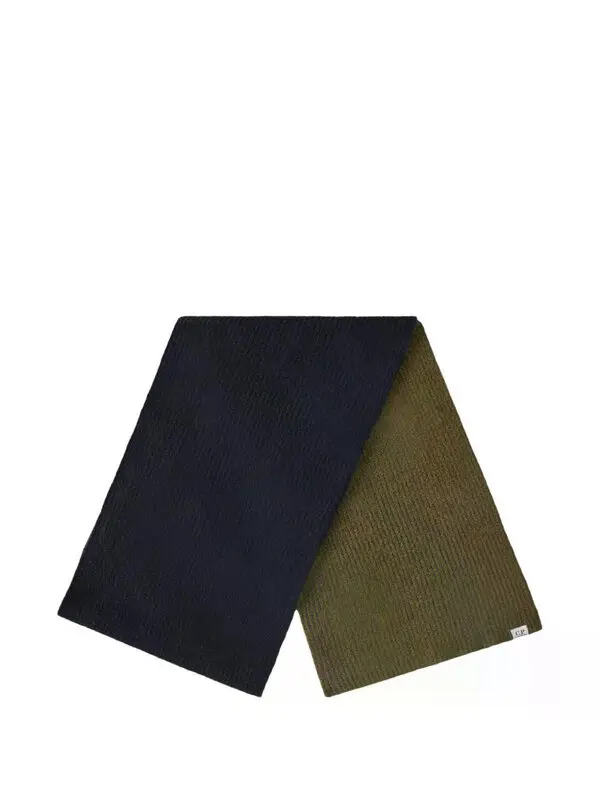 C.P. COMPANY Ribbed Logo-patch Scarf