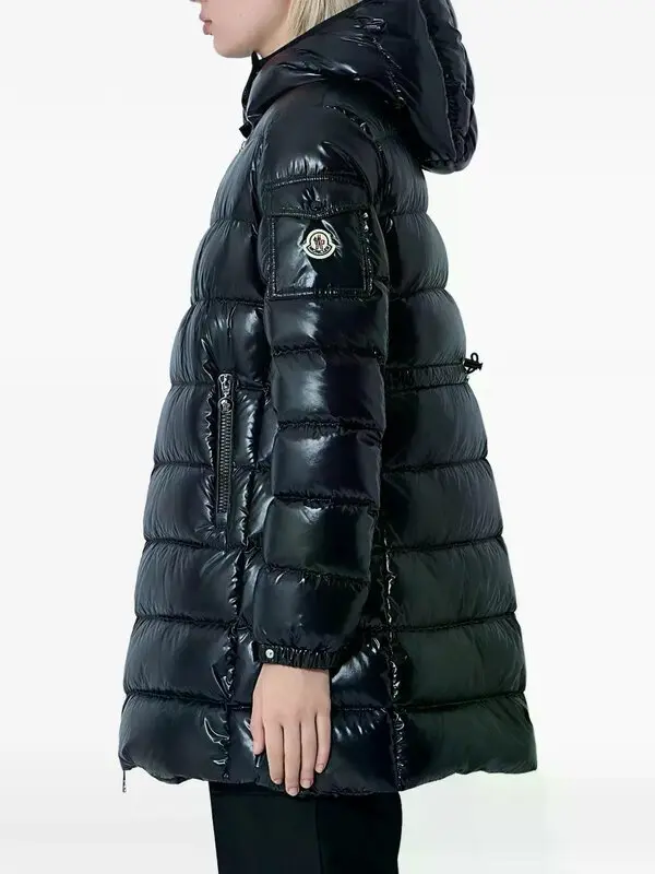 Moncler Glossy Finish Quilted Hooded Jacket