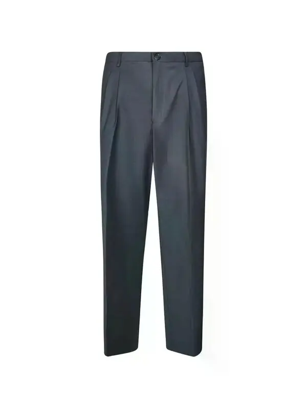 AMARANTO Pleated Straight-leg Trousers
