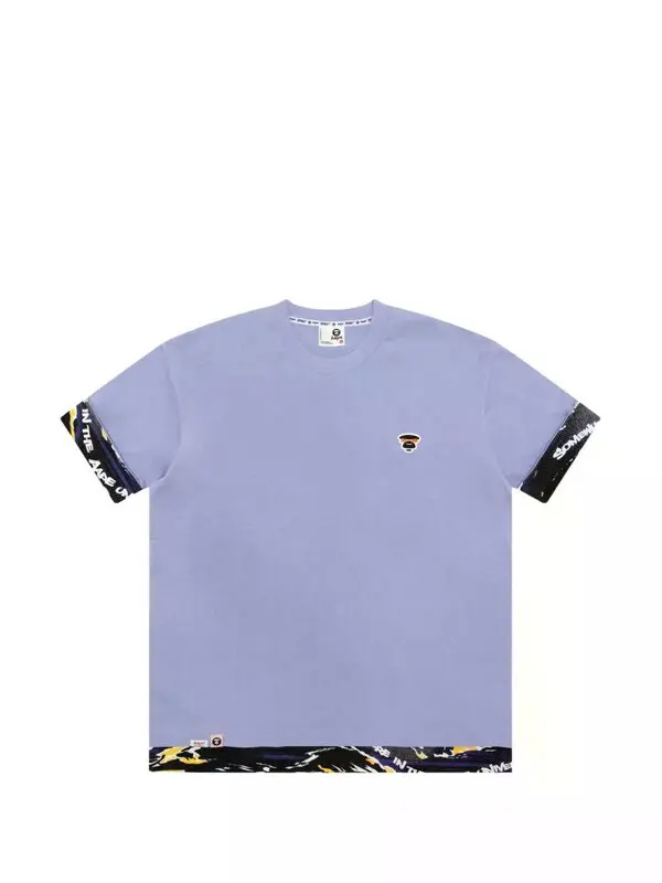 AAPE BY *A BATHING APE Moonface Logo T-shirt - Purple