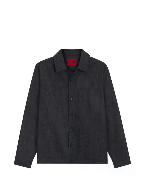 Hugo Oversized-fit Denim Shirt In Indigo Cotton