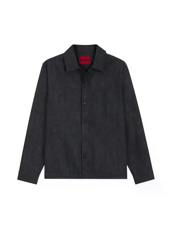Hugo Oversized-fit Denim Shirt In Indigo Cotton