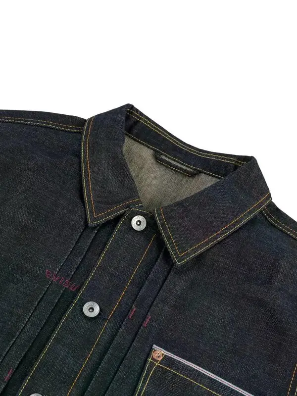 EVISU Dragon-embroidered Denim Jacket