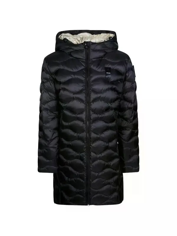 BLAUER. Lyne Wave-quilted Hooded Coat