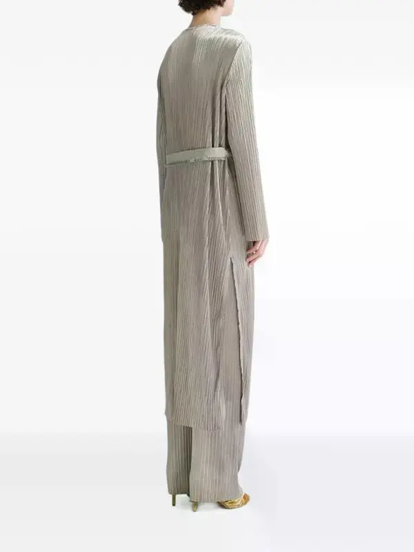 FORTE_FORTE Plissé Belted Coat