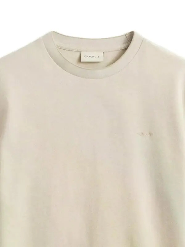 Gant Logo-embroidered T-shirt - Neutrals