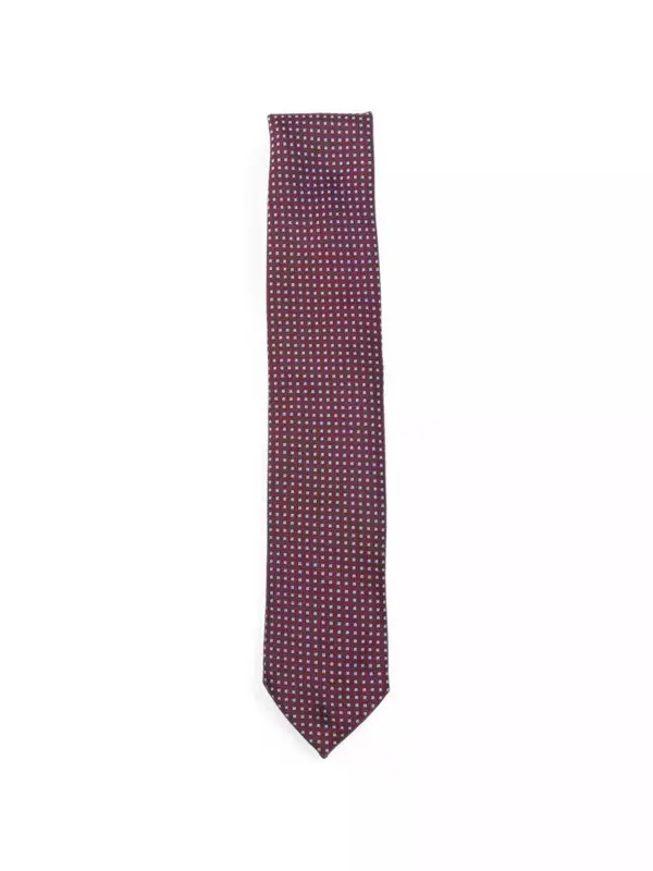 Zegna Micro-patterned Silk Tie