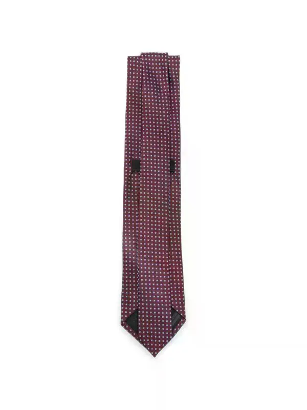 Zegna Micro-patterned Silk Tie