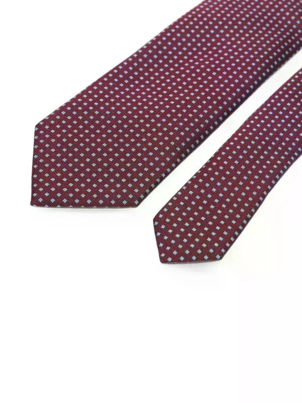 Zegna Micro-patterned Silk Tie