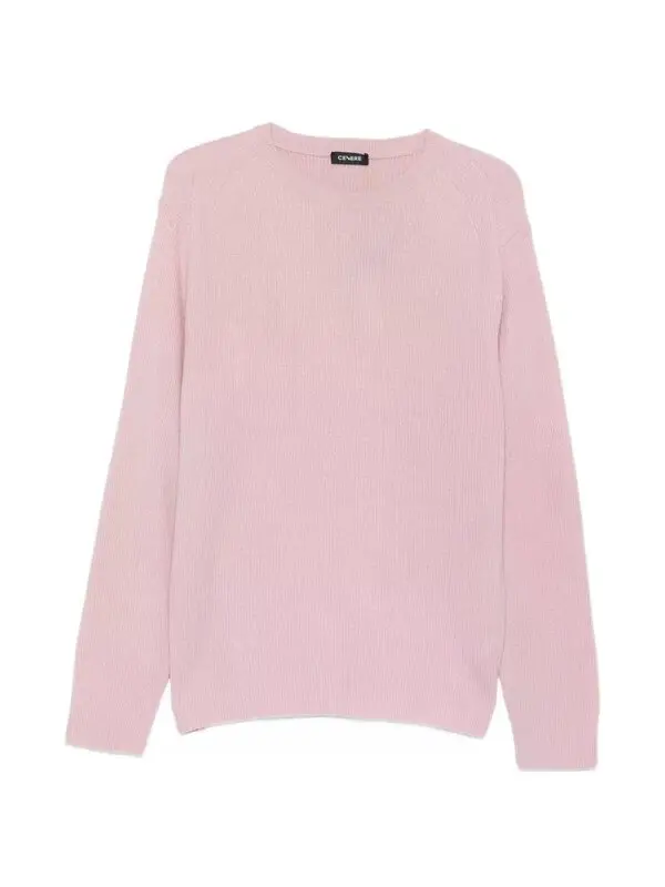 CENERE GB Ribbed-knit Raglan-sleeve Sweater