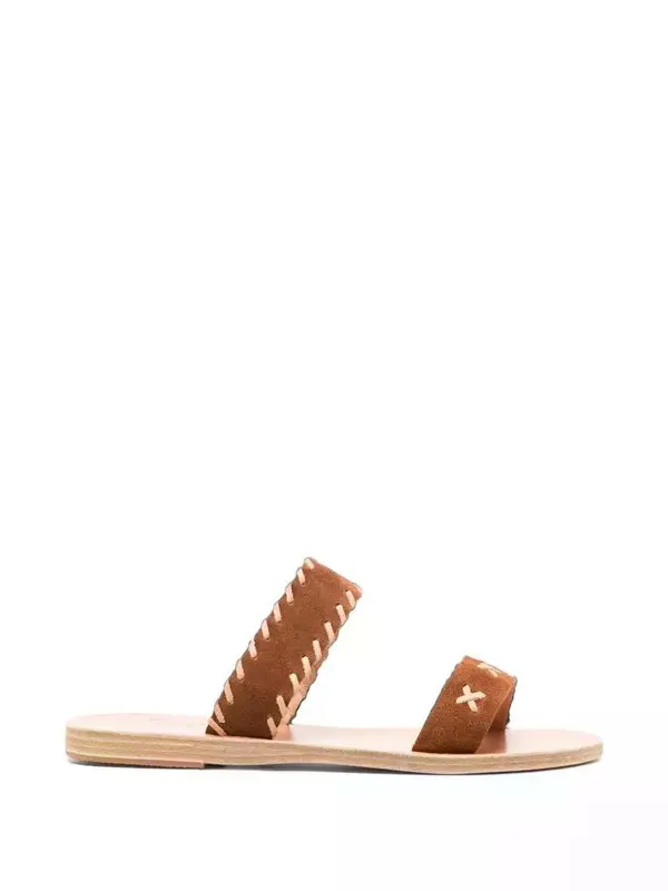 ANCIENT GREEK SANDALS Thekla Stitch Sandals - Brown