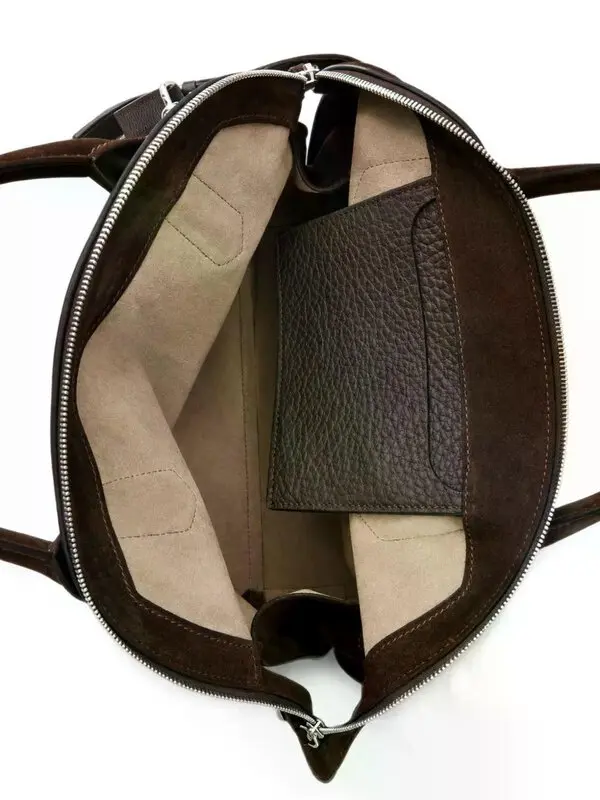 IACUCCI Suede Two-way-zip Tote Bag