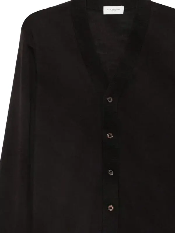 PAOLO PECORA Fine-knit Button-up Cardigan