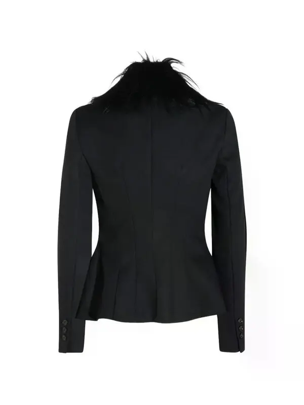 Elisabetta Franchi Faux-fur Trim Tailored Jacket