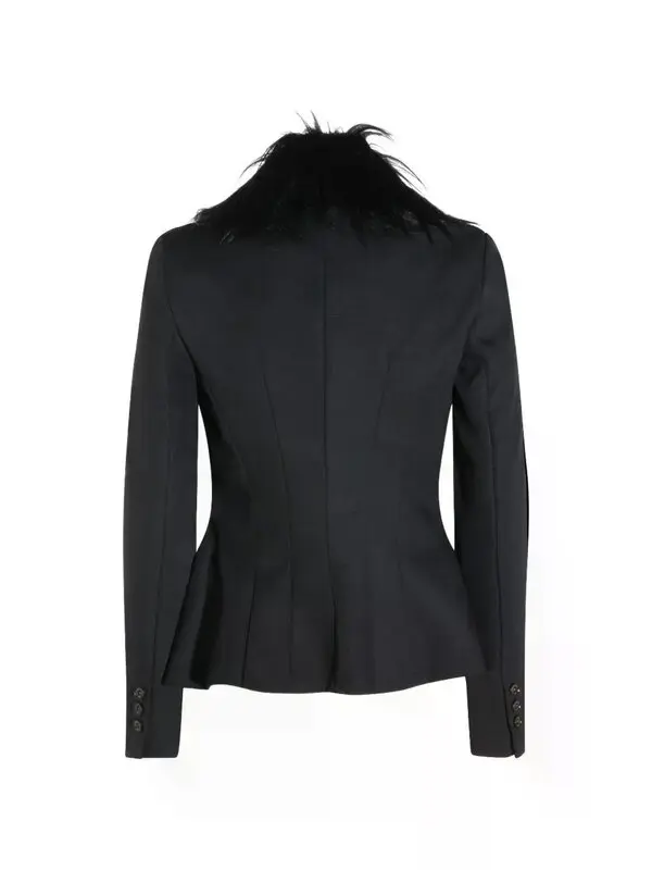 Elisabetta Franchi Faux-fur Trim Tailored Jacket