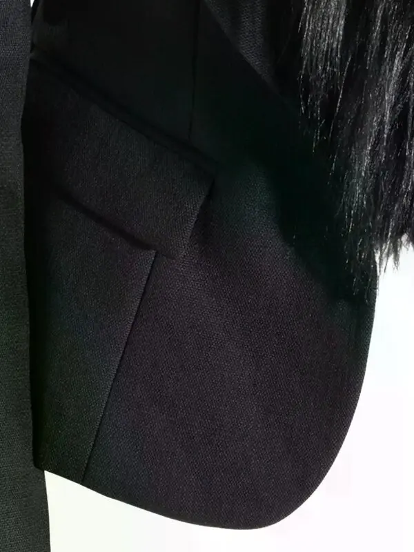 Elisabetta Franchi Faux-fur Trim Tailored Jacket