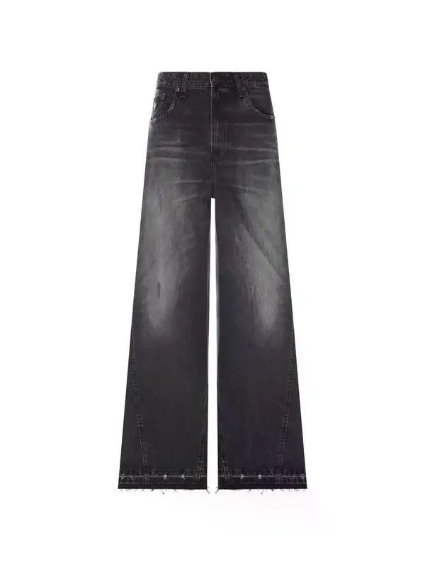 LOIS Faded Wide-leg Jeans - Grey