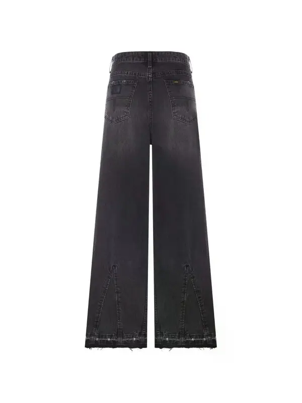 LOIS Faded Wide-leg Jeans