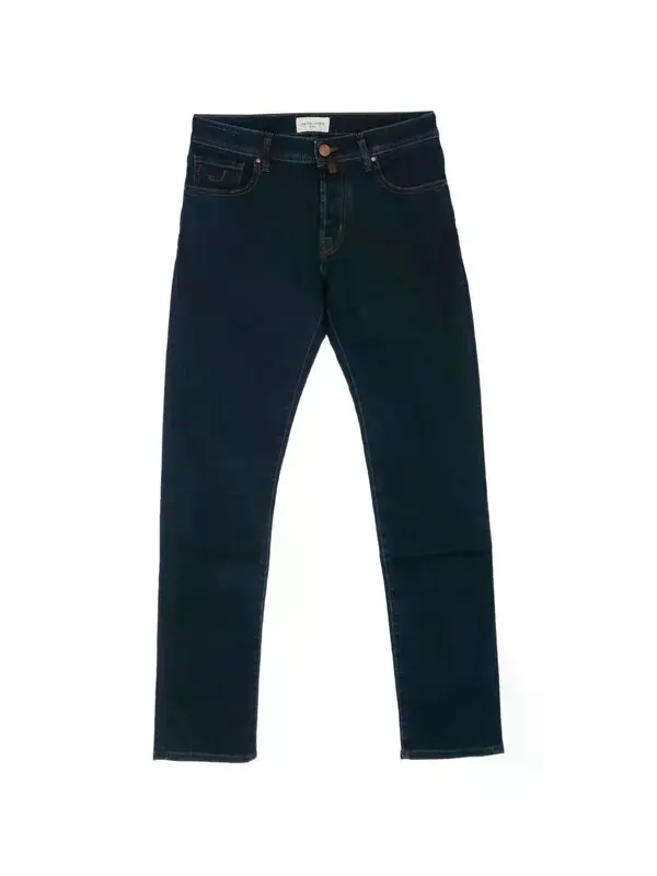 Jacob Cohen Logo-embroidered Slim-fit Jeans