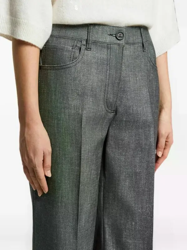 Peserico Metallic-effect Trousers
