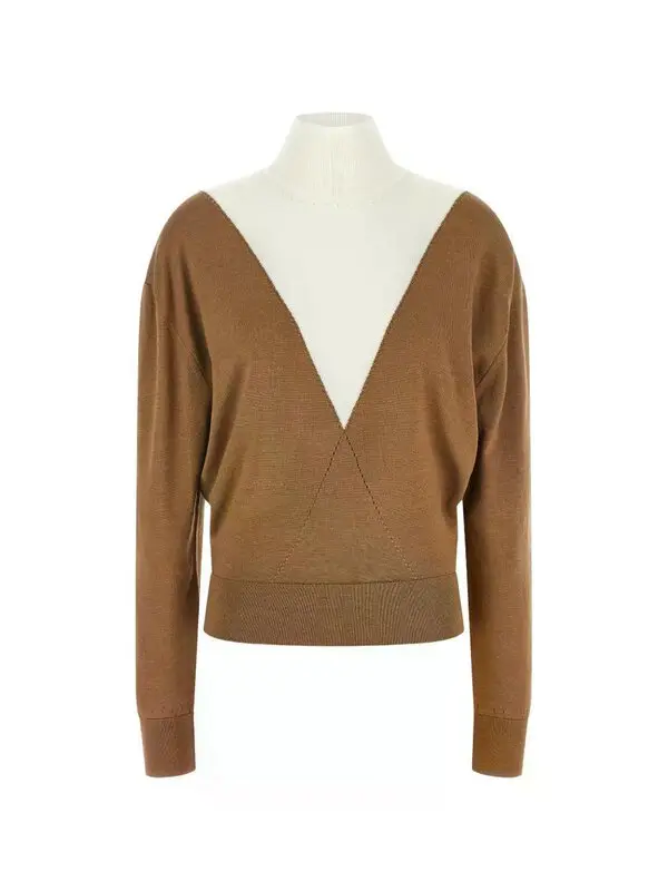 Rabanne Turtleneck Sweater - Brown