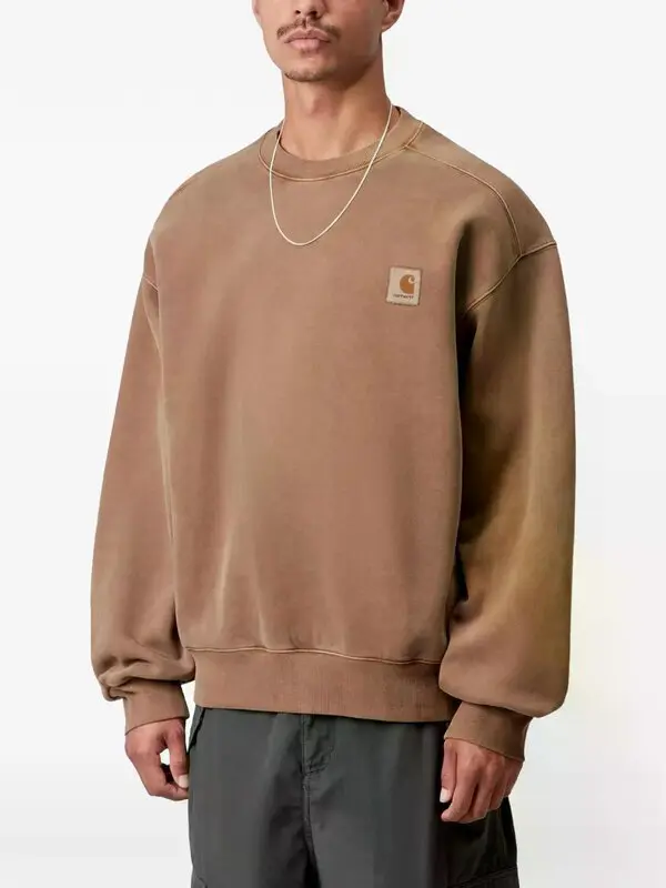Carhartt Work In Progress Vista Logo-patch Cotton Sweater