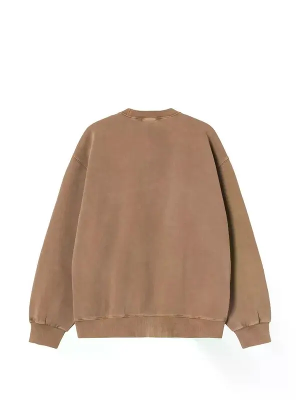 Carhartt Work In Progress Vista Logo-patch Cotton Sweater