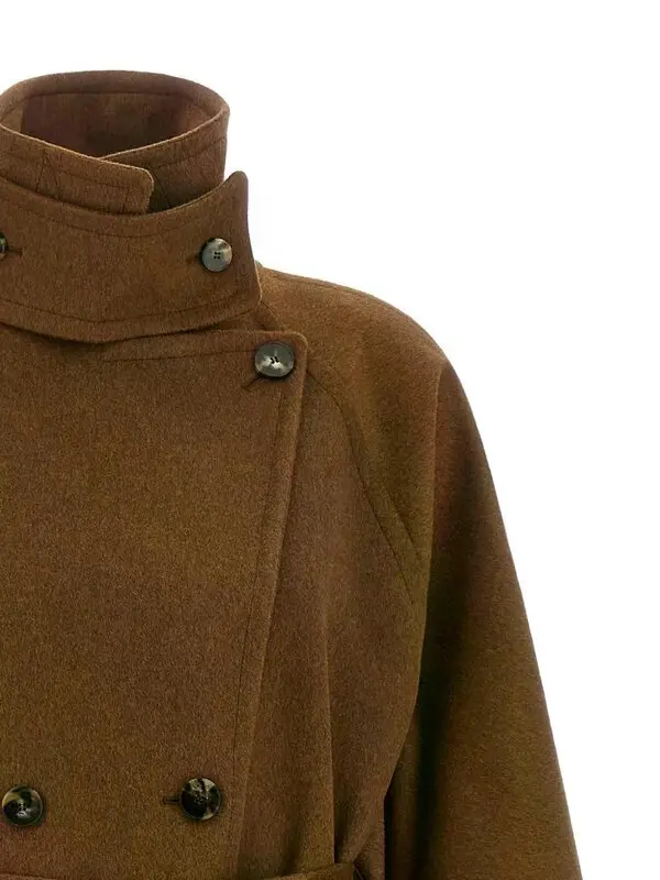 Alberto Biani Belted Double-breasted Coat