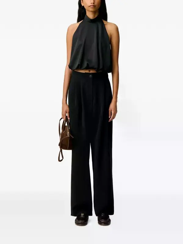 Claudie Pierlot Halterneck Bubble-hem Top