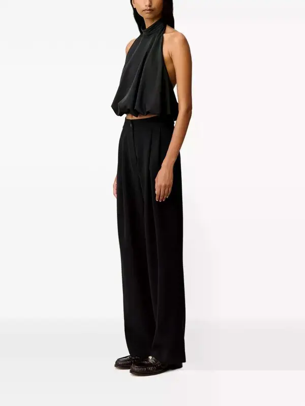 Claudie Pierlot Halterneck Bubble-hem Top