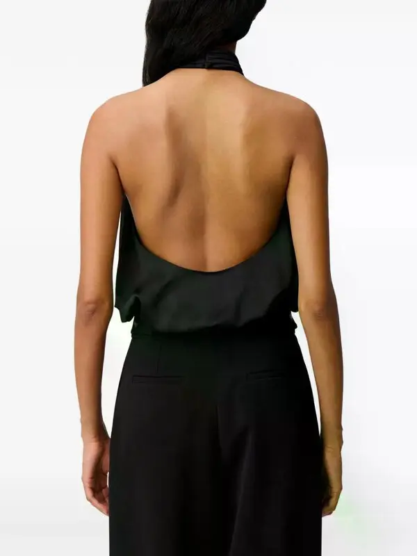 Claudie Pierlot Halterneck Bubble-hem Top