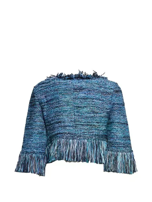 CHARLOTT Fringe-trim Bouclé Jacket