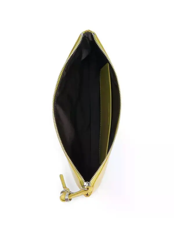 Bimba Y Lola Medium Leather Pouch In Lemon