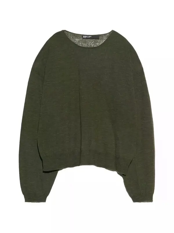 Bimba Y Lola Khaki Wool Blend Sweater