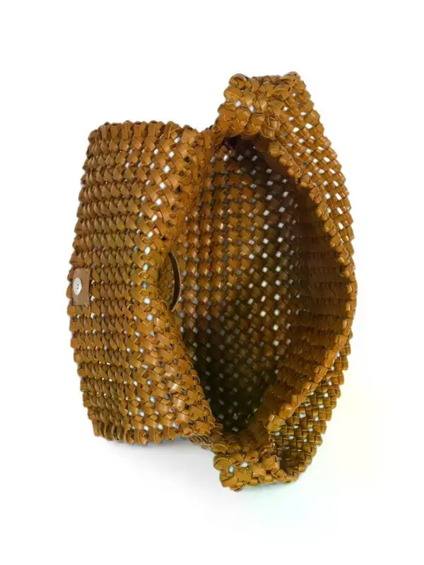 Bimba Y Lola Medium Lime Plaited Leather Shoulder Bag
